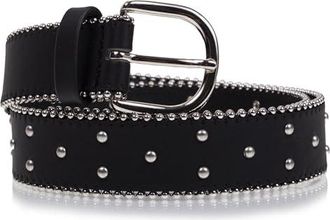 Isotoner Ceinture femme lisse r&eacute;tro, 90cm, noir