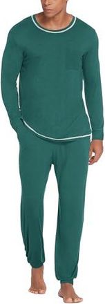 Ekouaer Pyjama Deux Pi&egrave;ces en Coton Ensemble Pyjama Ensemble Maison &agrave; Manches Longues