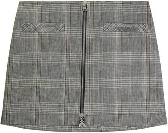 Patrizia Pepe Check Mini Rock - - Skirts - Damen - Grau - S