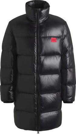 HUGO BOSS Herren Magnus2242 IN Wasserabweisende Daunenjacke mit Logo-Detail Schwarz001 M