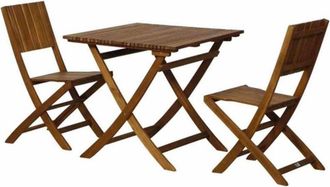 Siena Garden Siena Garden - Falun set Klappstuhl 3-teilig 2 x Stuhl, 1 x Tisch 80 x 80