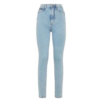 Philipp Plein Femme, Jeans, Bleu, Taille: W28 Jegging Super Taille Haute