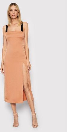 Pinko Pinko Coctailkleid Macadamia 1N13K6 A04E Orange Regular Fit