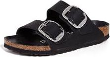 Birkenstock 1011075 Arizona Big Buckle black, Oiled Leather Femme Black EU 38
