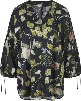 Riani Botanik Print Bluse Modern Romantik Chic - - Blouses & Shirts - Damen - Mehrfarbig - S