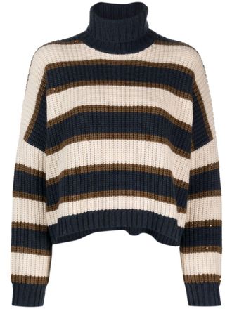 Brunello Cucinelli Gestrickter Pullover - Blau