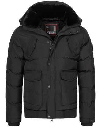 Alessandro Salvarini Winterjacke ALESSANDRO SALVARINI ASLeonio, Herren, Gr. XXL, schwarz, Obermaterial: 100% Polyester; Futter: 100% Polyester, Jacken Winterjacke, mit war