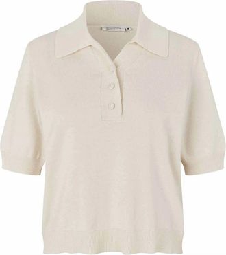 Masai Femme, Pulls, Blanc, Taille: 40 FR Tricot encolure en V