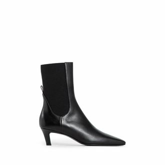 Toteme Mid Heel Leather Boots