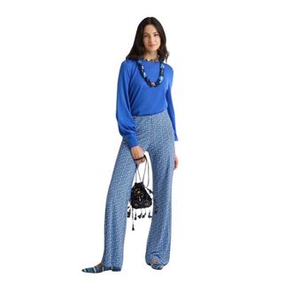 Maliparmi Maliparmi, Femme, Pantalons, Bleu, Taille: 42 FR Mali Strones Jersey Pantalons