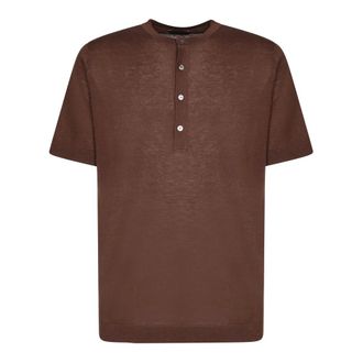 Dell'Oglio Homme, Tops, Brun, Taille: XL Tricots