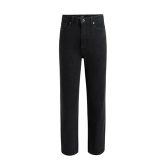 Khaite Schwarze Jeans mit hohem Bund und klassischem Design - - Jeans - Damen - Schwarzk - W30