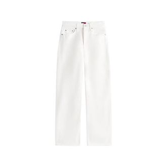 Tommy Hilfiger Jean droit taille haute en coton m&eacute;lang&eacute;