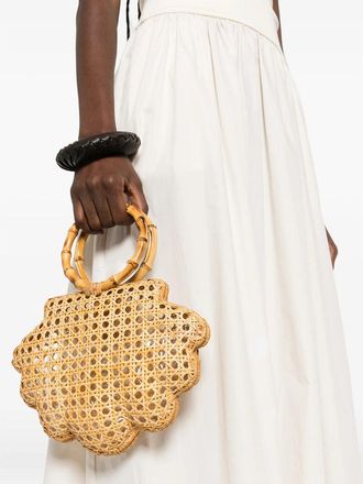 Serpui Ethan Top Handle Bag - Beige
