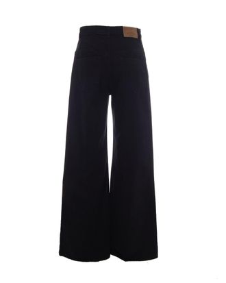 Isabel Marant Womens Jeans Lemony Faded Black Cotton Trousers