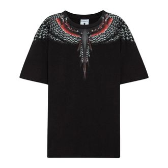 Marcelo Burlon Wings Pixel T-Shirt - - Tops - Herren - Schwarzk - XS