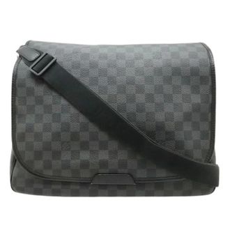 Louis Vuitton Pre-owned Daniel GM Damier Graphite Sac bandouli&egrave;re - Femme - Pre-owned - Noir - Taille: ONE Size