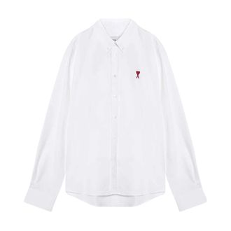 Ami Langarmhemd - - Shirts - Herren - Wei&szlig; - M