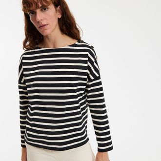 La Redoute Collections T-shirt Marini&egrave;re Volume Loose Signature Aimie