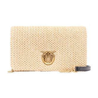 Pinko Pinko, Femme, Sacs, Beige, Taille: ONE Size Love Bag Click Soft Horizontal Mini