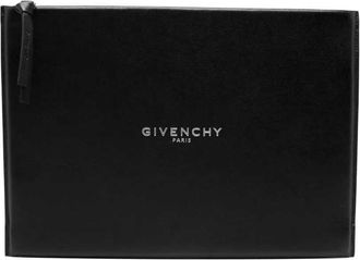 Givenchy Grande pochette en cuir estamp&eacute; Antigona