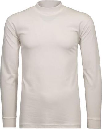 Ragman T-shirt à col montant à manches longues pour homme, Ecru-008, 3XL