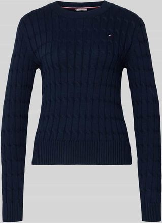 Tommy Hilfiger Slim Fit Strickpullover aus reiner Baumwolle