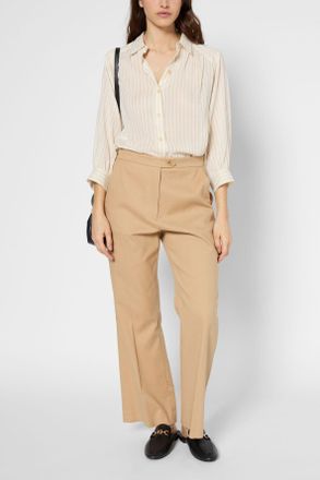 Gerard Darel Pantalon en coton - LORE - Camel
