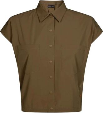 Save The Duck Femme, Blouses et Chemises, Vert, Taille: 40 FR Eisha Technical Shirt