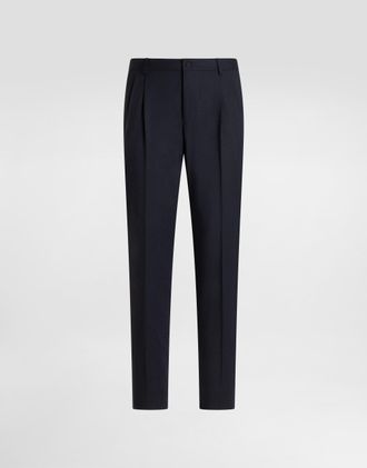 Dolce & Gabbana Hose Aus Wollgabardine - Mann Hosen Und Shorts Blau 52