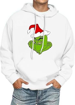 Generic Pull De No&euml;l Grinch Sweats &Agrave; Capuche Homme Adulte The Moche Costume Pulls,Gilets Et Sweats Hoodie Noel Sweatshirts Femme D&eacute;guisement Pyjama 2025 Veste