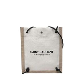 Saint Laurent Pre-owned Canvas Crossbody Bag - - Pre-owned - Damen - Beige - ONE SIZE