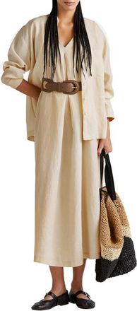 Benetton Damen Vestito 4aghdv07c Kleid, beige, XS