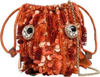 Anya Hindmarch Femme, Sacs, Orange, Taille: ONE Size Cleme Cross Body Bag