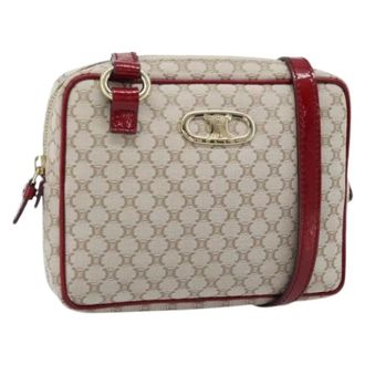 Celine Sac bandouli&egrave;re vintage Macadam Pre-owned - Femme - Pre-owned - Beige - Taille: ONE Size