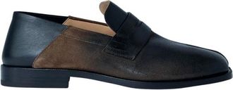 Maison Margiela Homme, Chaussures, Noir, Taille: 42 EU Mocassins Tabi en Cuir D&eacute;grad&eacute;