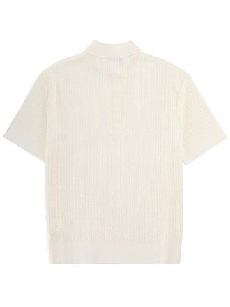 Balmain Merino Wool Polo Shirt - White