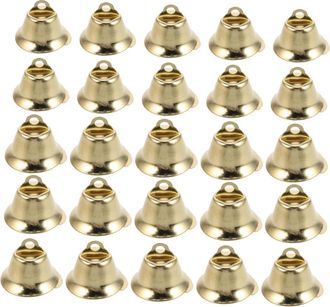Artibetter 200stücke Mini-Glocken Anhänger Gold Kleine Glöckchen Zum Basteln Vintage-glöckchen-Ornamente Metall Für Weihnachtsdekoration Und Kranzherstellung