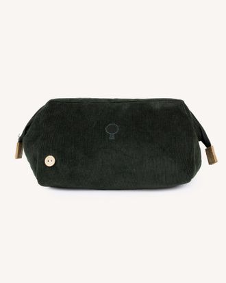 Faguo Trousse de toilette velours vert fonc&eacute;