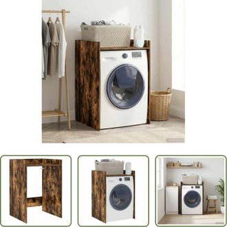 vidaXL Holzschrank - Waschmaschinen-Schrank Ger&auml;ucherte Eiche 67,5 x 62 x 97 cm