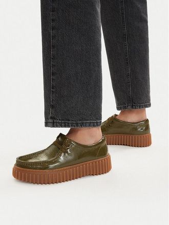 Clarks Halbschuhe Torhill Bee 26186668 Gr&uuml;n