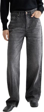 Scotch & Soda Damen Ripple-Straight Fit Jeans, Absolute Black U016, 32 W/32 L