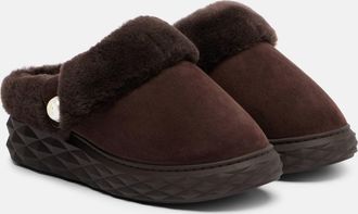 Jimmy Choo London Mules Diamond Maxi Mule F en daim