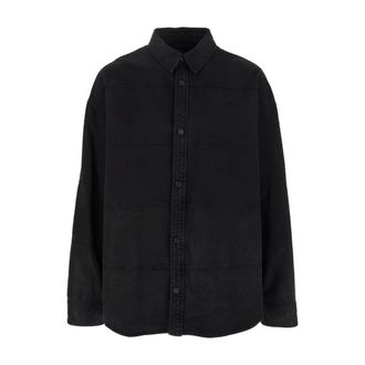Juun.J Homme, Chemises, Noir, Taille: M Chemise noire avec col classique