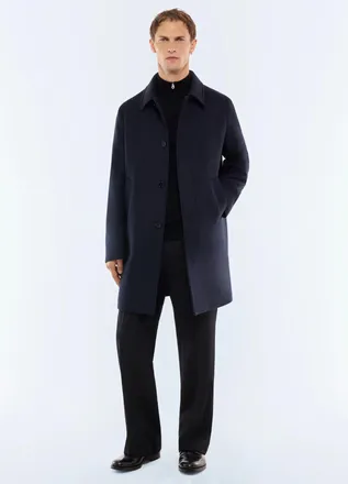 Fursac Manteau en drap de laine et cachemire - Taille XXL - Homme