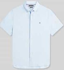 Tommy Hilfiger Regular Fit Kurzarmhemd aus reinem Leinen