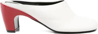 Dries Van Noten Femme, Chaussures, Blanc, Taille: 41 EU Mules &agrave; talon