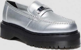 Dr. Martens Penton II Quad Leder Loafer in Metallic, Größe: 36