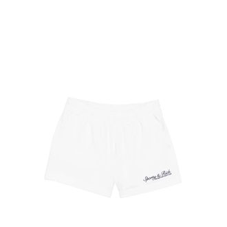 Sporty & Rich Femme, Shorts, Blanc, Taille: 36 FR Short Shorts