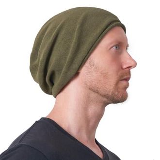 Charm by Casualbox Bonnets d&eacute;t&eacute; souples pour femmes et hommes, bonnet dhiver en tricot bio pour chimio et peaux sensibles, kaki, Taille unique